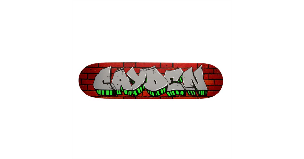 CUSTOM CAYDEN GRAFFITI SKATEBOARD | Zazzle.com