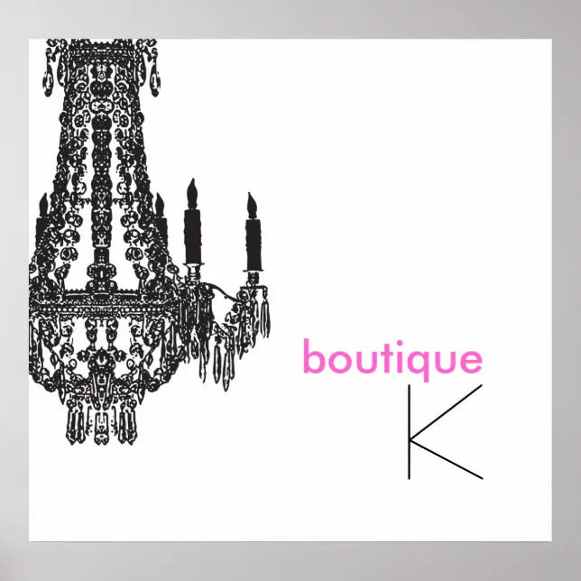 Custom Chandelier Poster | Zazzle