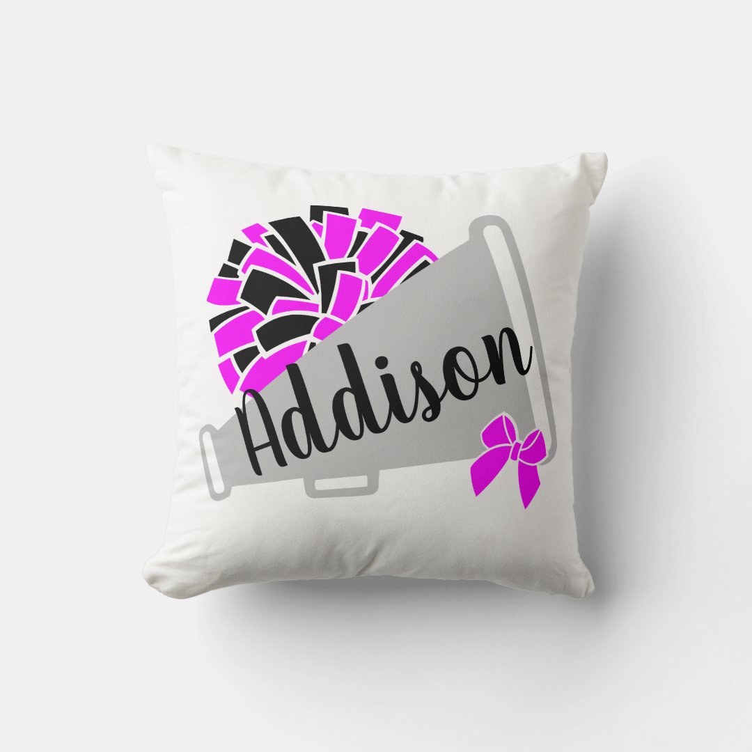 Custom Cheer Pillow Cute Cheerleader Pillow | Zazzle