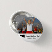 Custom Cheerleading Photo Team Spirit Button | Zazzle