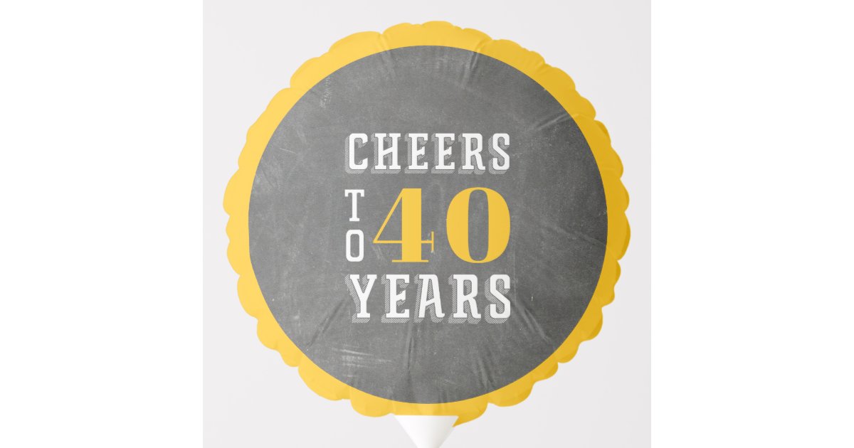 Custom Cheers Milestone Birthday Balloon | Zazzle