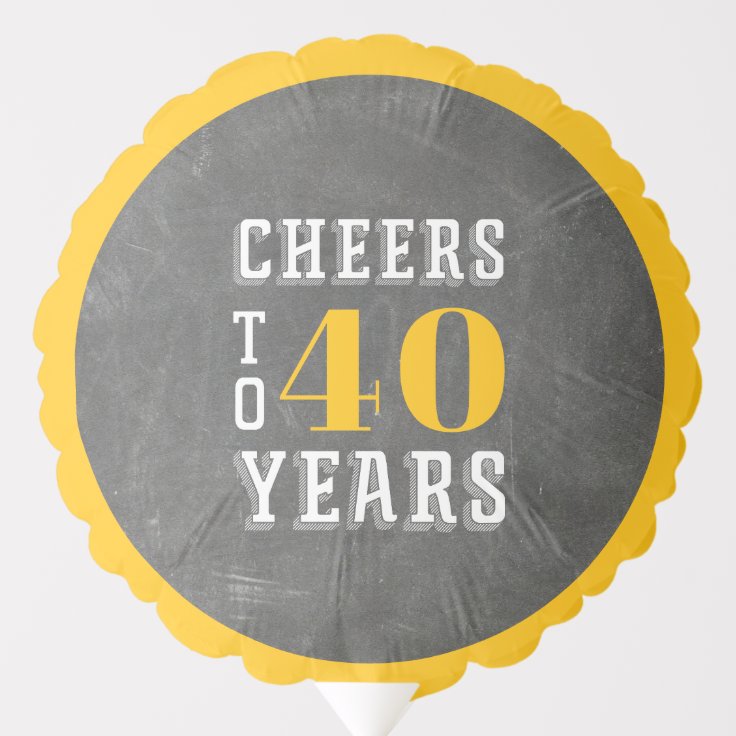 Custom Cheers Milestone Birthday Balloon | Zazzle