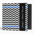 Custom Chevron Blue Medical Records Binder | Zazzle
