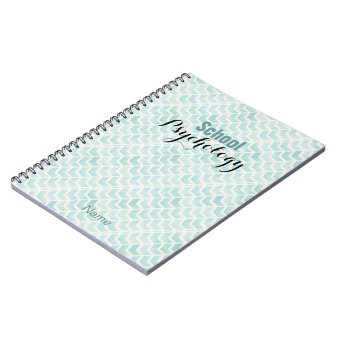 Custom Chevron Pattern School Psychology Notebook | Zazzle