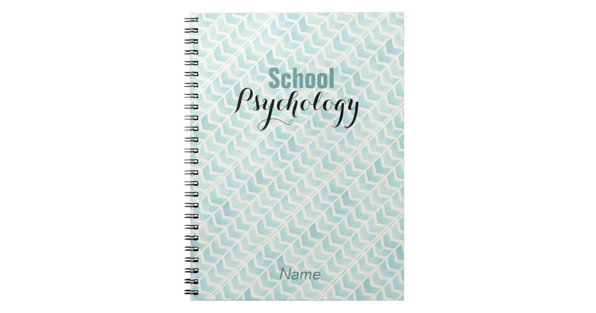 Custom Chevron Pattern School Psychology Notebook | Zazzle
