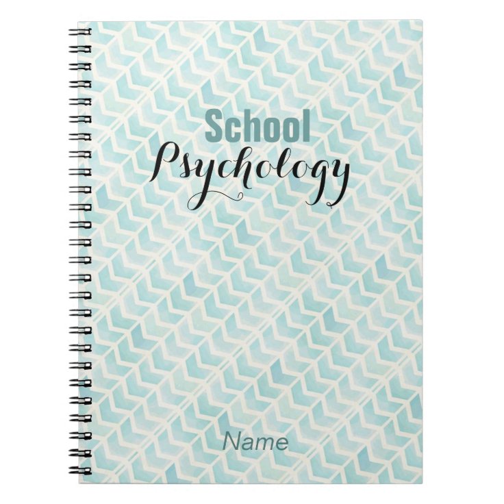 Custom Chevron Pattern School Psychology Notebook | Zazzle