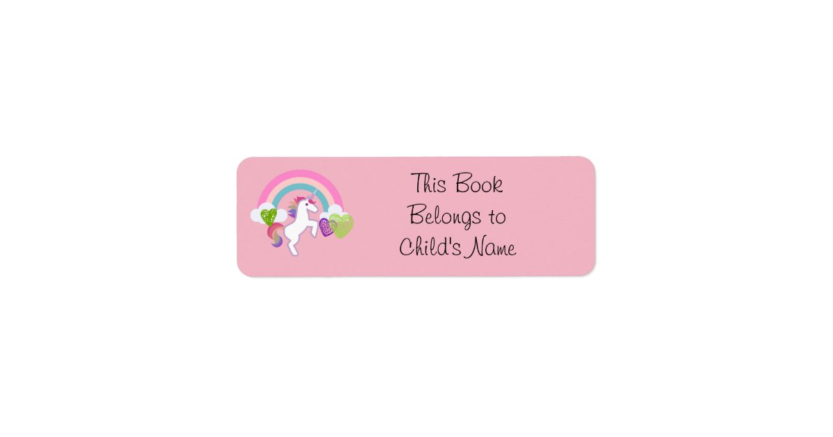 Custom Child's Name Label | Zazzle