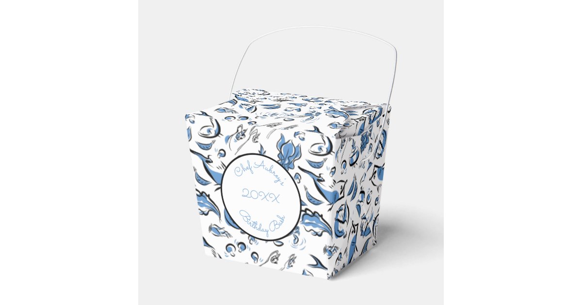 Custom Chinese Cuisine Ink Drawing Take-out Box | Zazzle