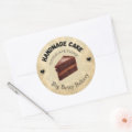 Custom Chocolate Fudge Cake Labels | Personalized | Zazzle