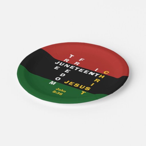 Custom Christian JUNETEENTH Paper Plates | Zazzle