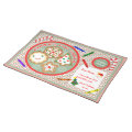 Custom Christmas Cookies For Santa Placemat | Zazzle