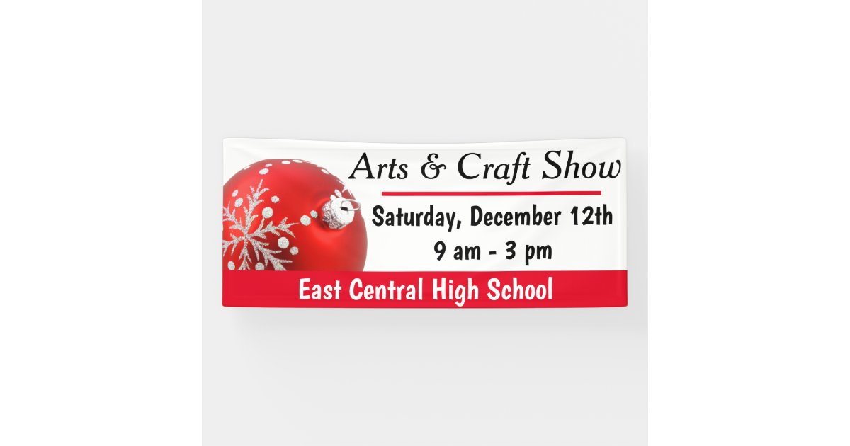 Custom Christmas Craft Show Banner | Zazzle