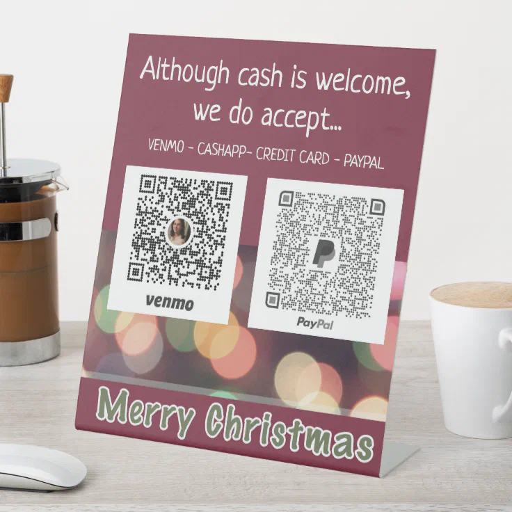 Custom Christmas Craft Show Vendor Booth Pedestal Sign | Zazzle