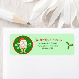 Custom Christmas Funny Return Address Labels | Zazzle