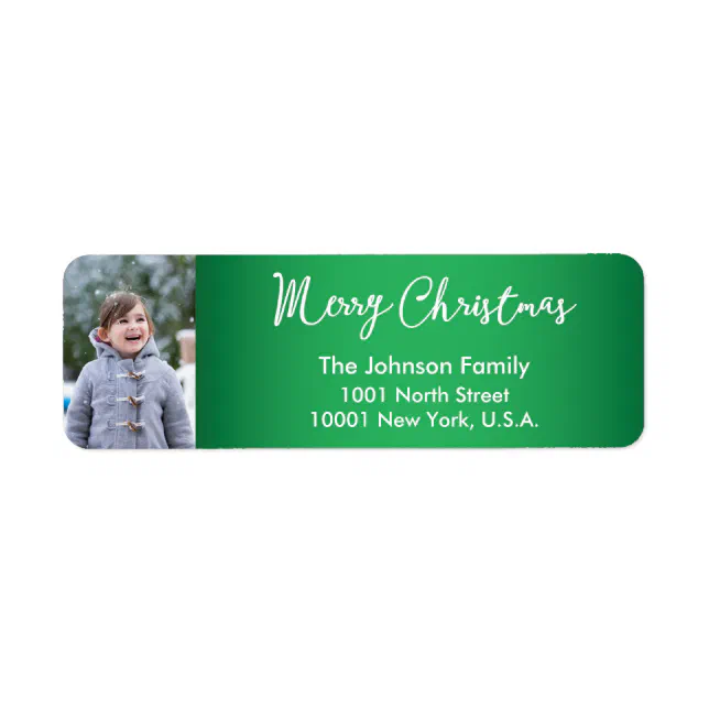Custom Christmas Greetings Return Address Labels | Zazzle