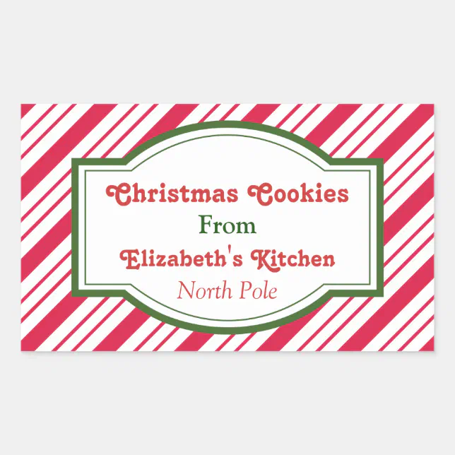 Custom Christmas Kitchen Stickers | Zazzle