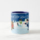 Custom Christmas scene, Olentzero ice skating, Two-Tone Coffee Mug | Zazzle