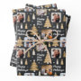 Custom Christmas Wrapping Paper Black White | Zazzle