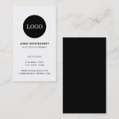Custom Circle Logo Minimalist Professional Business Card | Zazzle