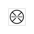 Custom Circular Cross Redeemed Rubber Stamp | Zazzle
