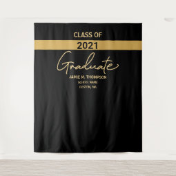 Custom Class of 2021 Graduate graduation Tapestry | Zazzle