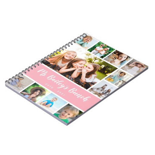 Custom Class Photo Collage Teacher Appreciation Notebook | Zazzle