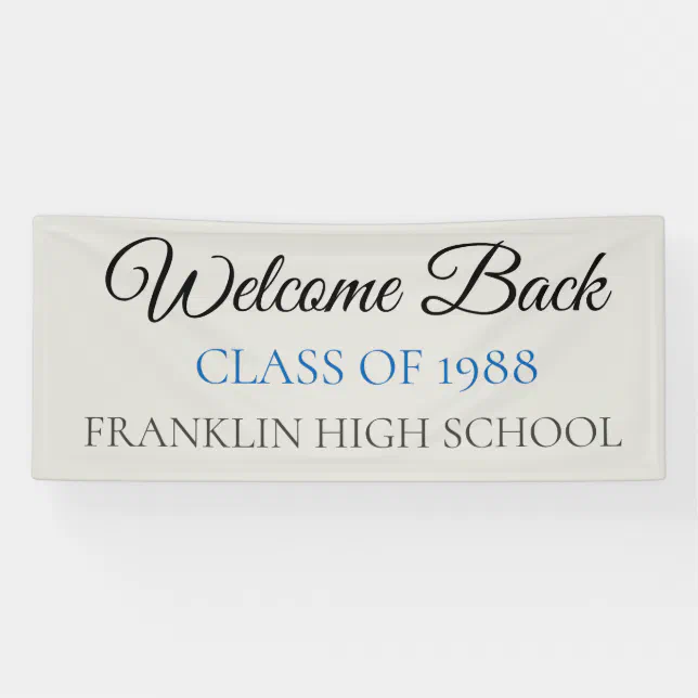 CUSTOM Class Reunion banner | Zazzle