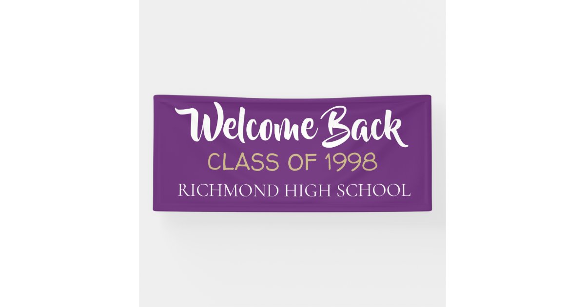 CUSTOM Class Reunion banner | Zazzle