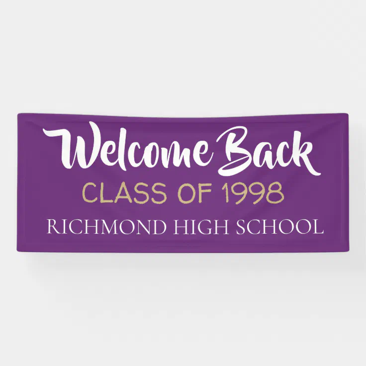 CUSTOM Class Reunion banner | Zazzle