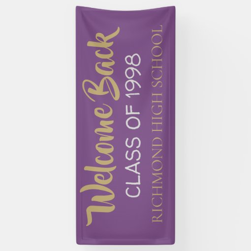 CUSTOM Class Reunion banner | Zazzle