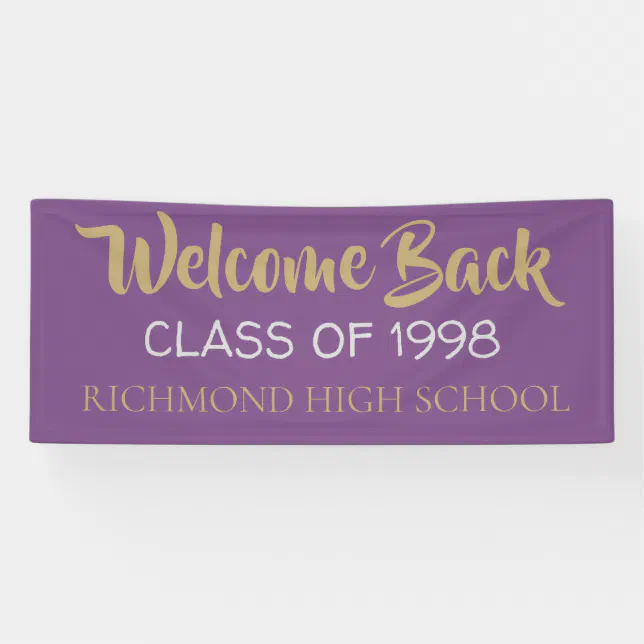 CUSTOM Class Reunion banner | Zazzle
