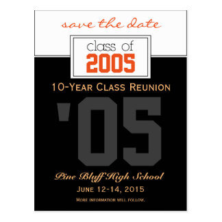 Class Reunion Save The Date Postcards | Zazzle