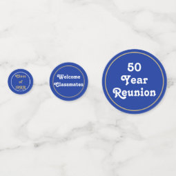 Custom class reunion table confetti!! confetti | Zazzle