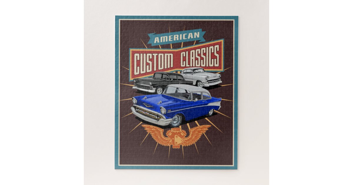 Custom Classic Cars Jigsaw Puzzle | Zazzle