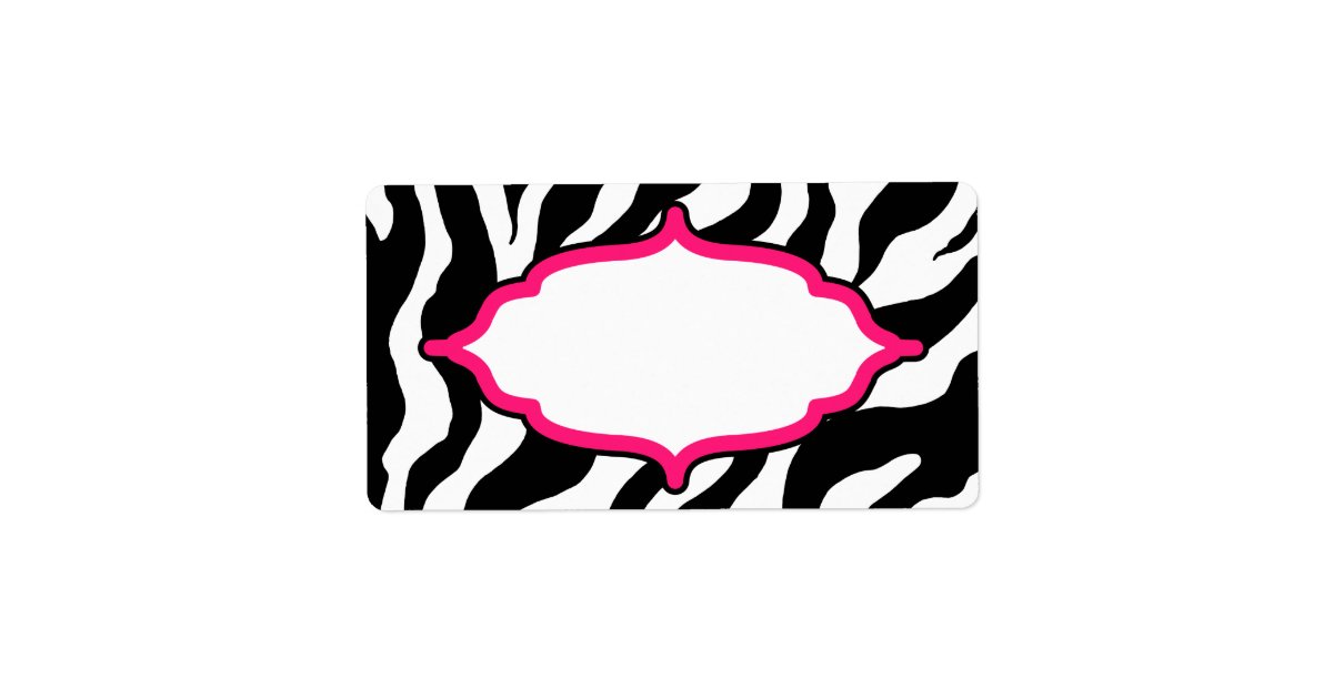 Custom Classic Zebra Labels | Zazzle