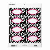 Custom Classic Zebra Labels | Zazzle