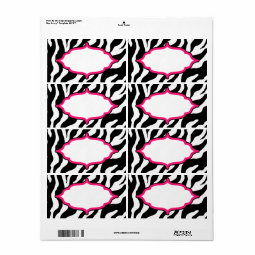 Custom Classic Zebra Labels | Zazzle