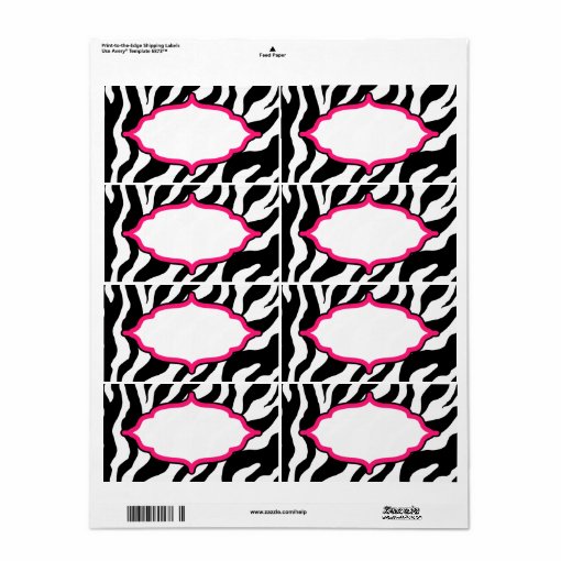 Custom Classic Zebra Labels | Zazzle