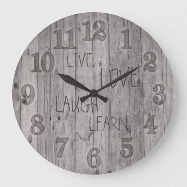 Custom Clock Change Words | Zazzle