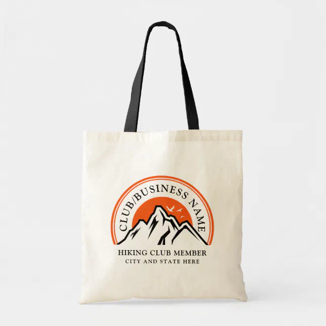 Custom Club Logo DIY Business Name Employees Tote Bag | Zazzle