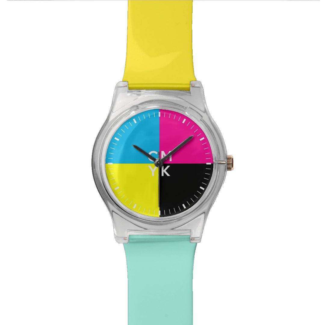 Custom CMYK Wrist Watch | Zazzle