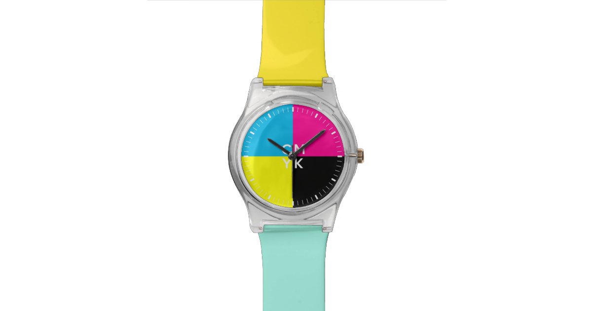 Custom CMYK Wrist Watch | Zazzle