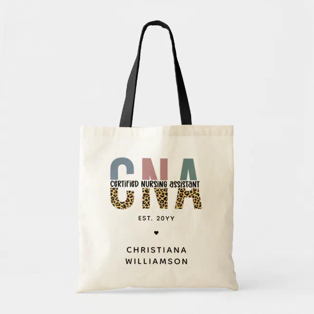 Custom CNA Certified Nursing Assistant Gifts Tote Bag | Zazzle