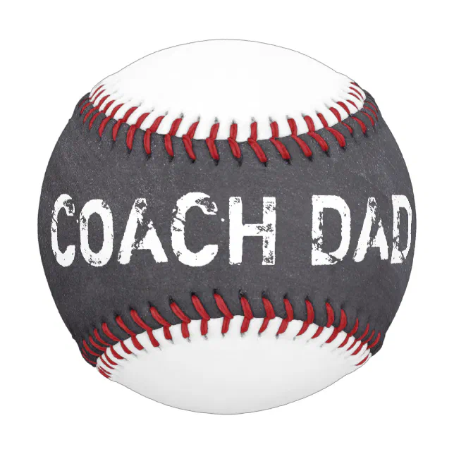 Custom Coach Dad Father's day Baseball | Zazzle