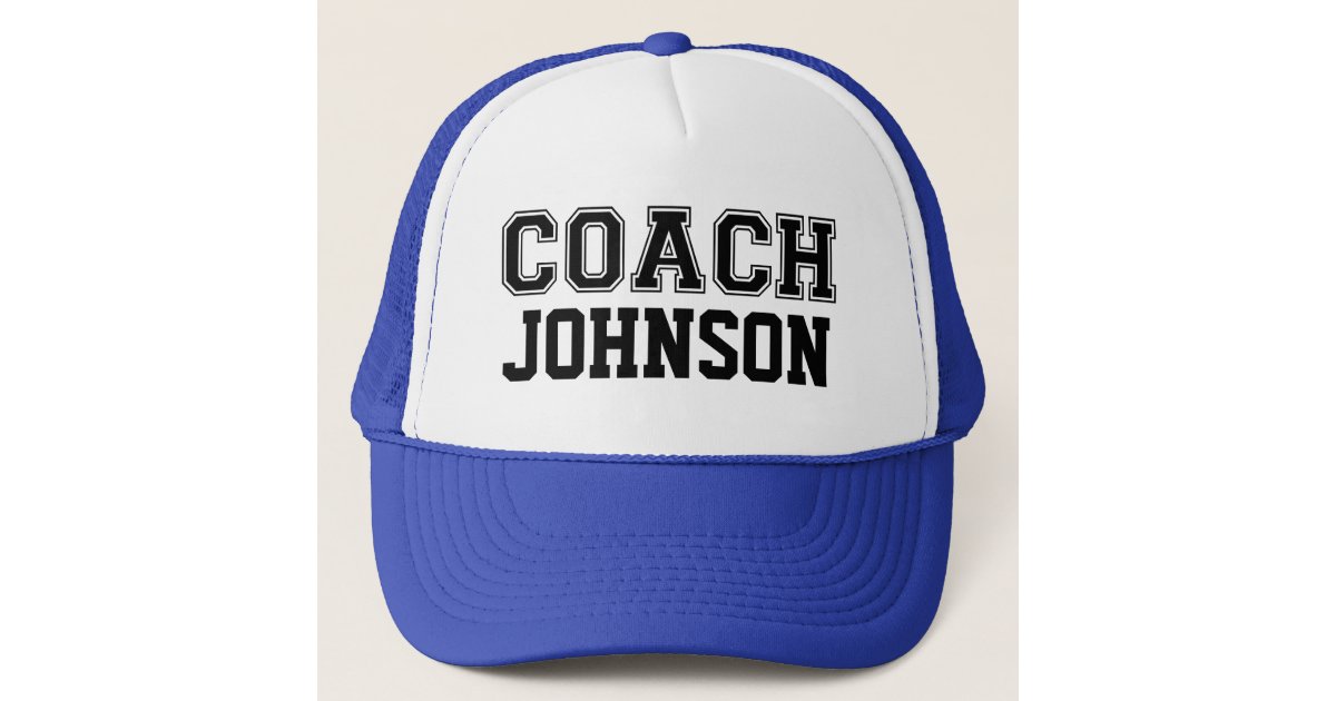 Custom Coach Hat | Zazzle