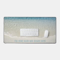 Custom Coastal Beach Ocean Waves Surf Summer Art Desk Mat | Zazzle
