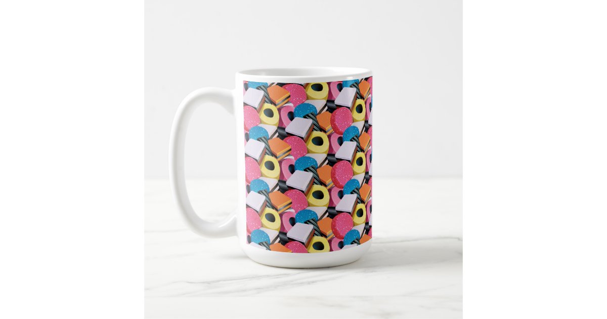 Custom coffee mug Licorice Allsorts. | Zazzle