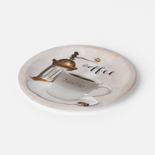 Custom Coffee Plates | Zazzle