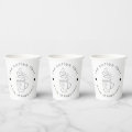 Custom Coffee Shop Add Your Logo Modern Minimalist Paper Cups | Zazzle