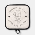 Custom Coffee Shop Add Your Logo Modern Minimalist Pot Holder | Zazzle